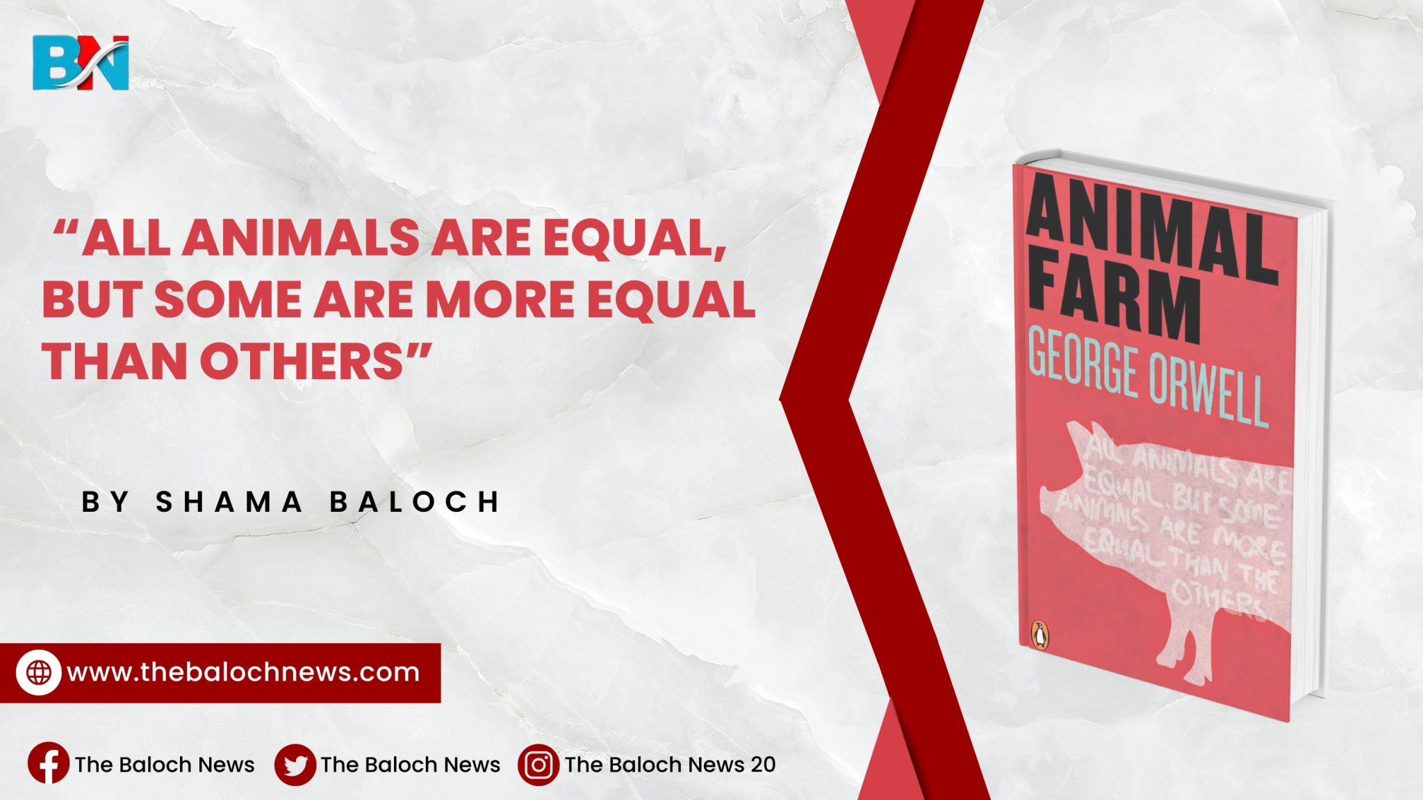 “All Animals Are Equal But Some Are More Equal Than Others” - The ...